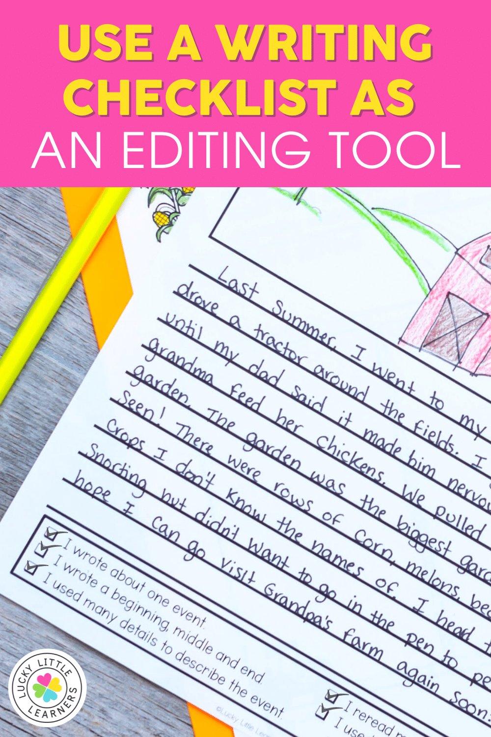 How to Help Your Struggling Writers This Year - Lucky Little Learners