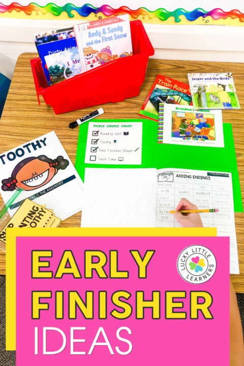 Early Finisher Ideas - Lucky Little Learners