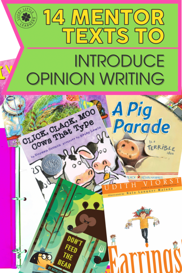 14 Mentor Texts for Teaching Opinion Writing in 1st & 2nd Grade - Lucky ...