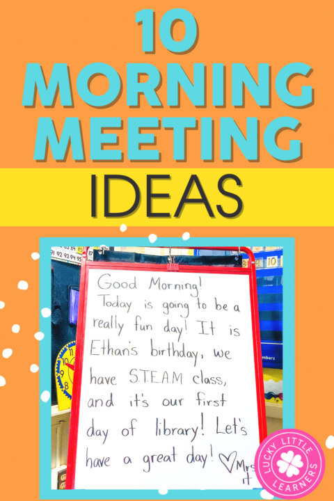 10 Morning Message Ideas - Lucky Little Learners