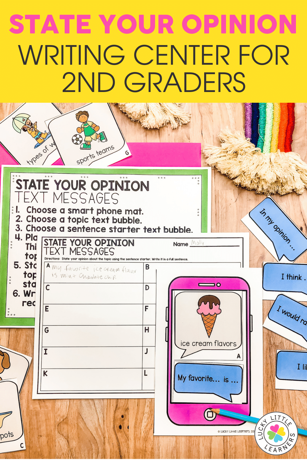 4 Steps for Teaching Opinion Writing - Lucky Little Learners