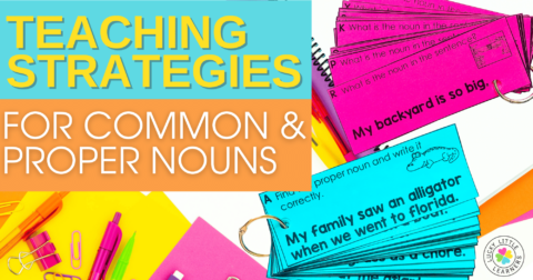 Teaching Strategies for Common and Proper Nouns - Lucky Little Learners