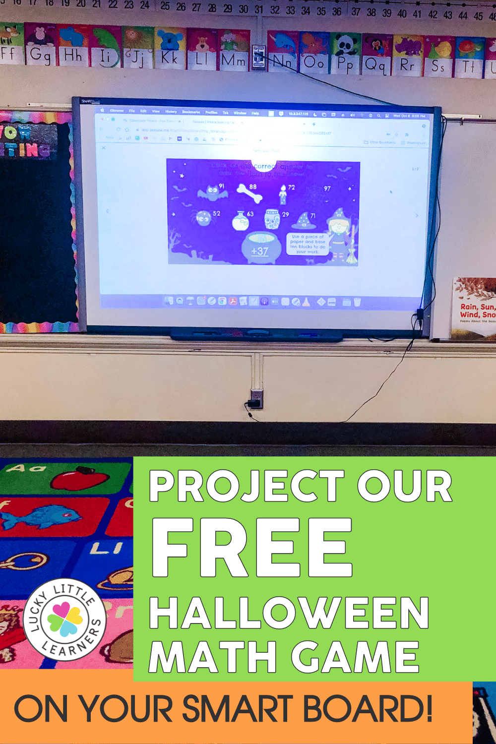 Halloween Math Game Freebie - Lucky Little Learners