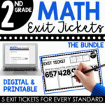All About Math Exit Ticket Boards - Lucky Little Learners