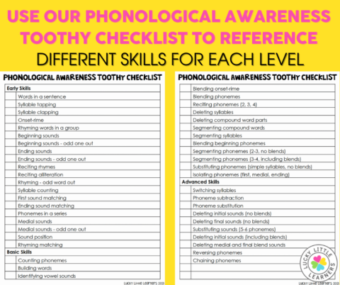Phonological Awareness Intervention - Lucky Little Learners