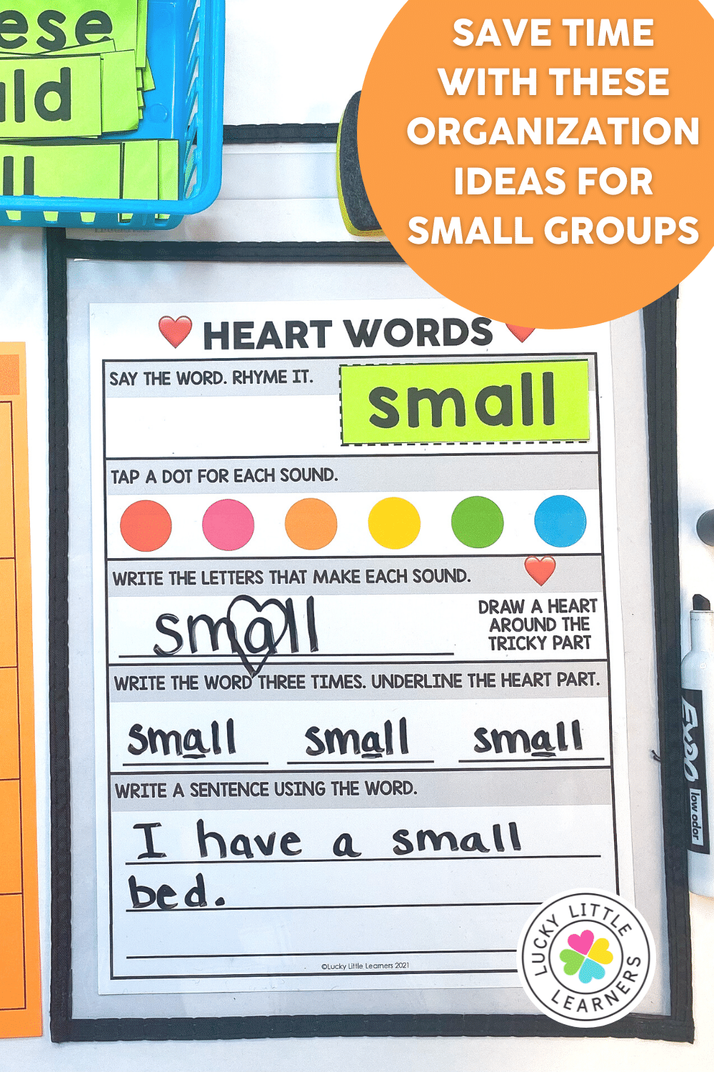 Tools for Small Group Organization - Lucky Little Learners