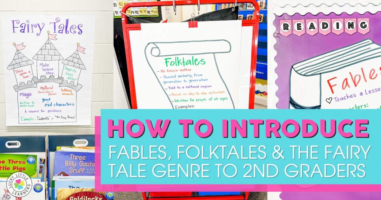 How to Introduce Fables, Folktales & Fairy Tales to 2nd Graders - Lucky ...