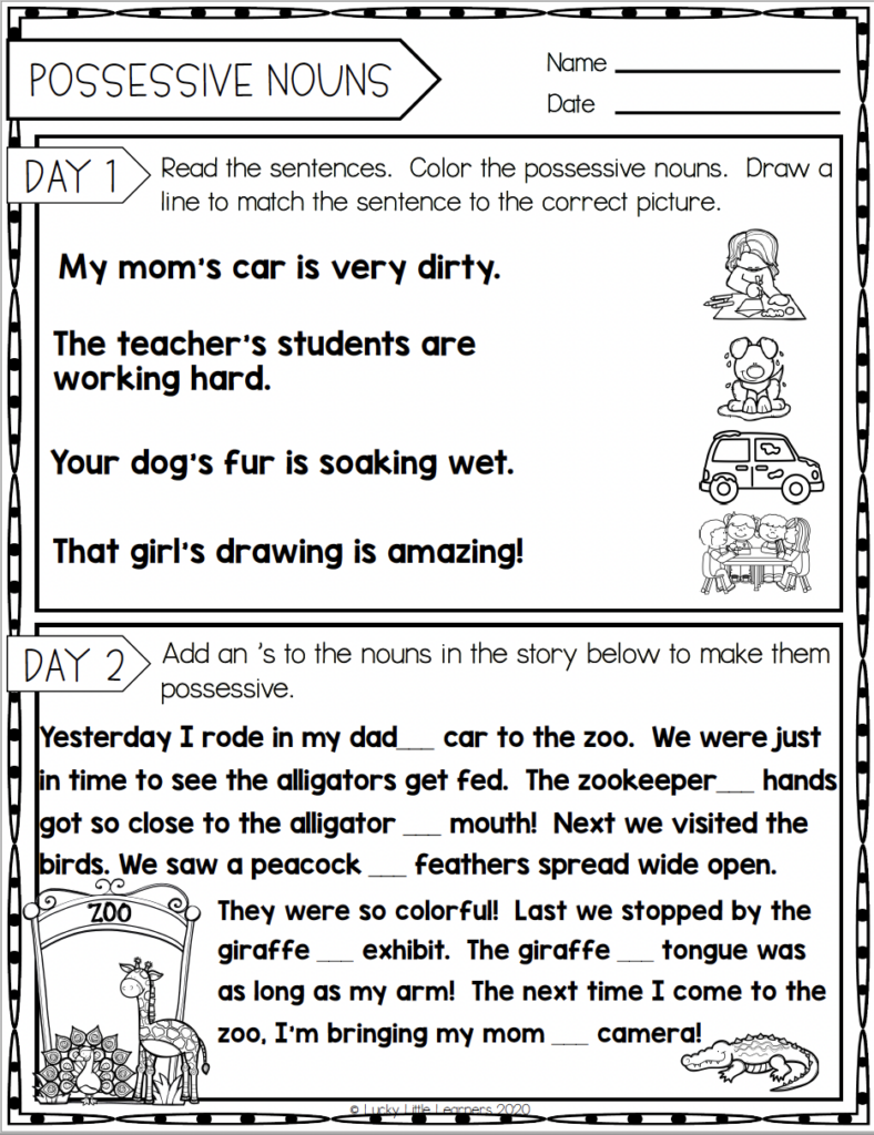 Tools For Teaching Kids How To Use An Apostrophe To Show Possession 
