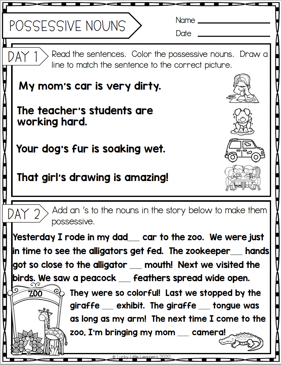 Tools for Teaching Kids How to Use An Apostrophe to Show Possession ...