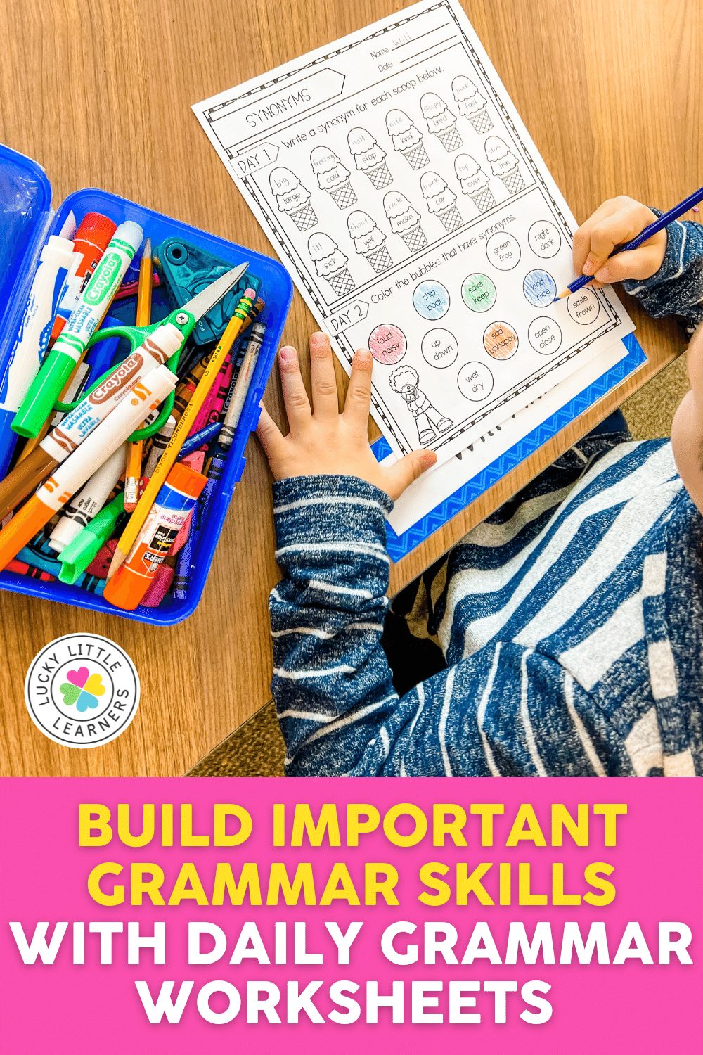 Synonyms and Antonyms Activities - Lucky Little Learners