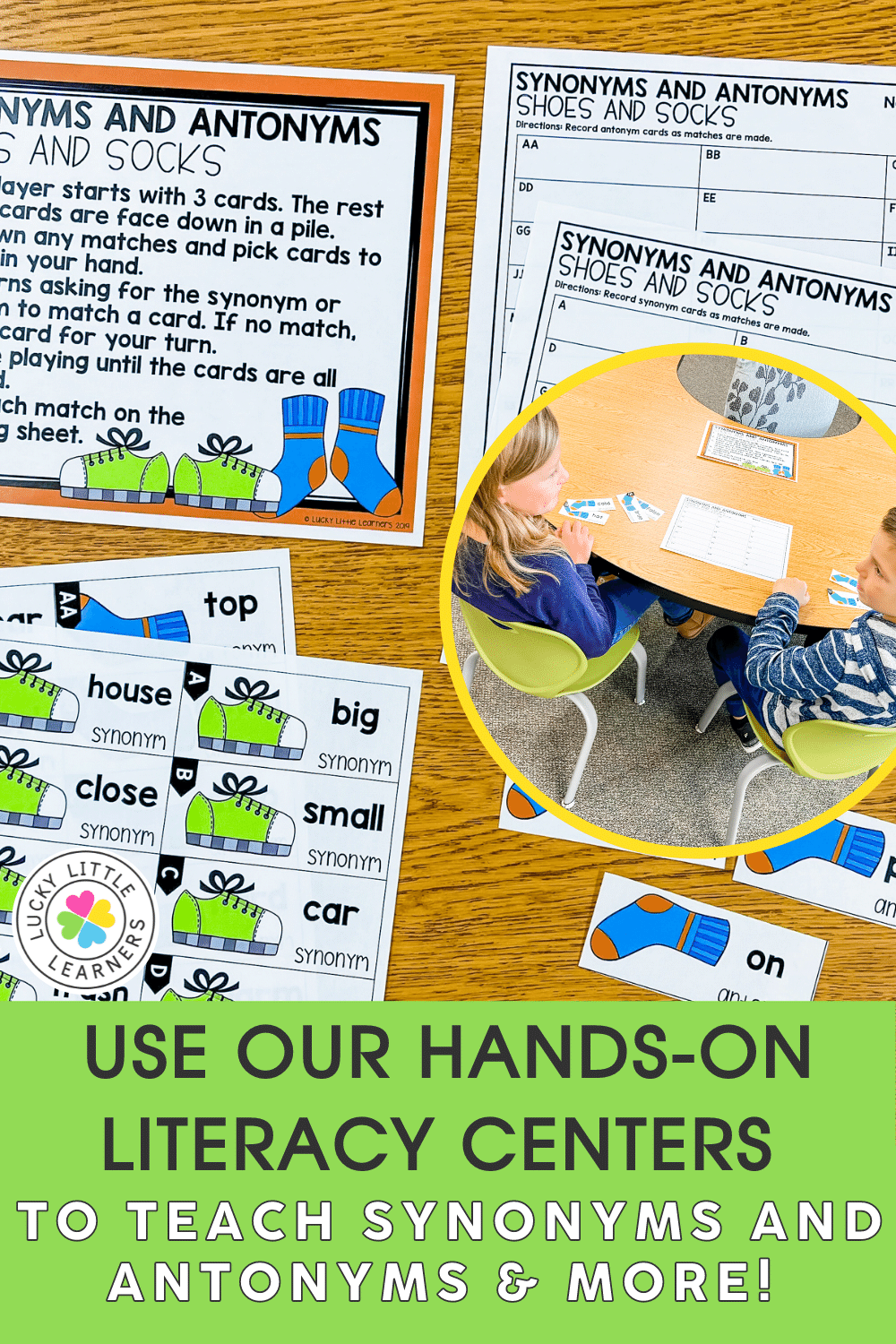 Synonyms and Antonyms Activities - Lucky Little Learners
