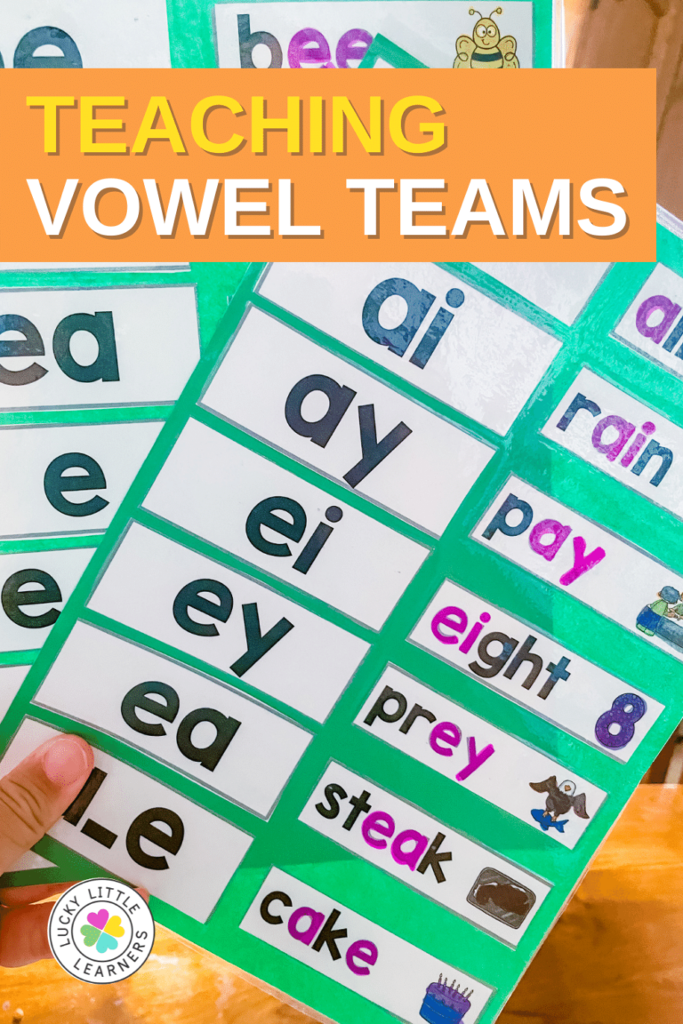 Teaching Vowel Teams - Lucky Little Learners