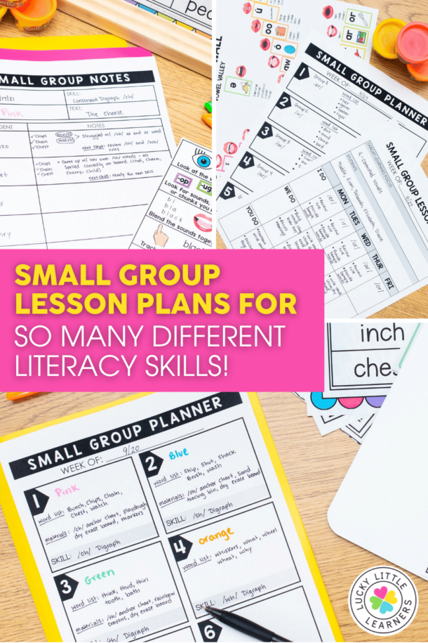 How to Set Up a Small Group Literacy Binder - Lucky Little Learners