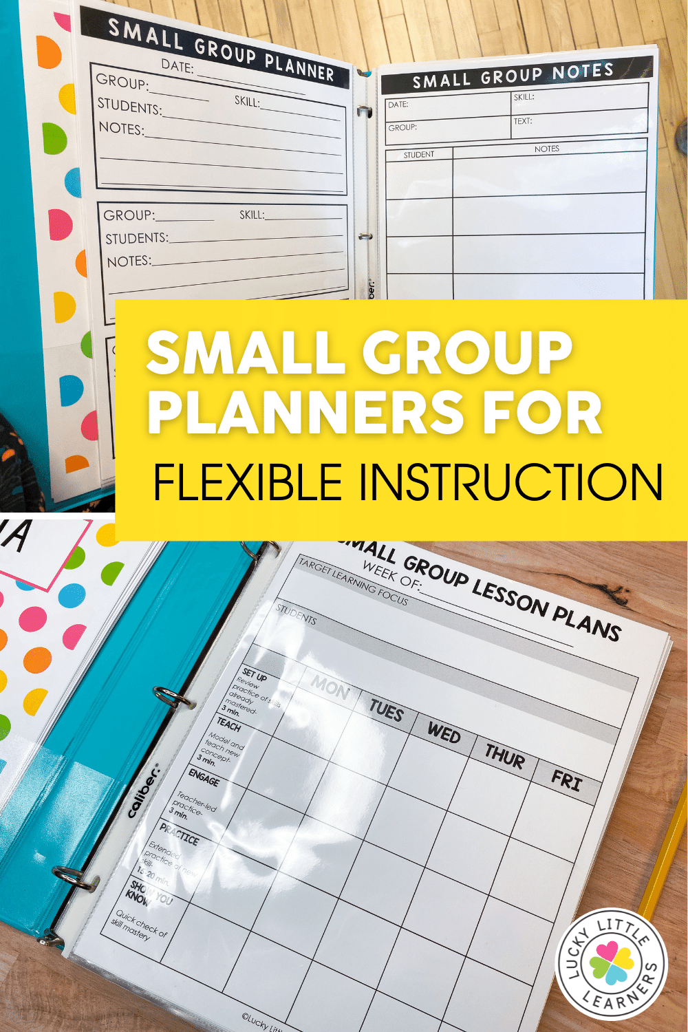 How to Set Up a Small Group Literacy Binder - Lucky Little Learners