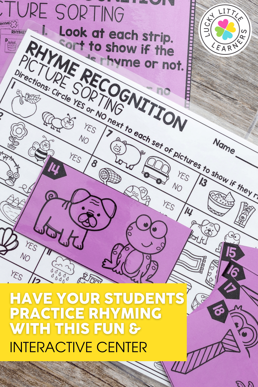 Building Phonological Awareness with Literacy Center Activities - Lucky ...