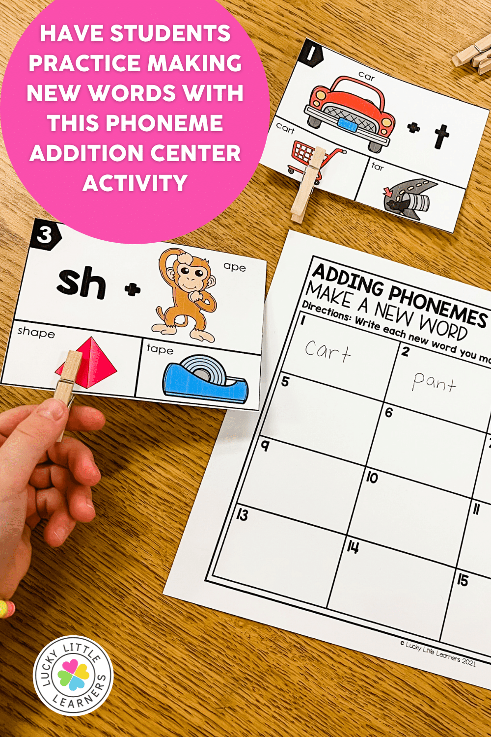 Building Phonological Awareness with Literacy Center Activities - Lucky ...