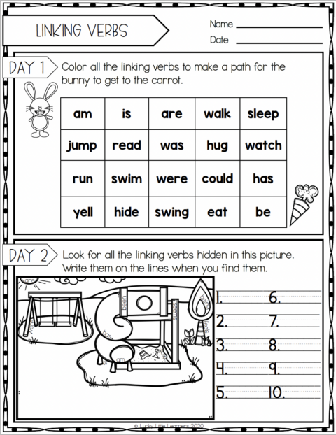 Teaching Linking Verbs - Lucky Little Learners