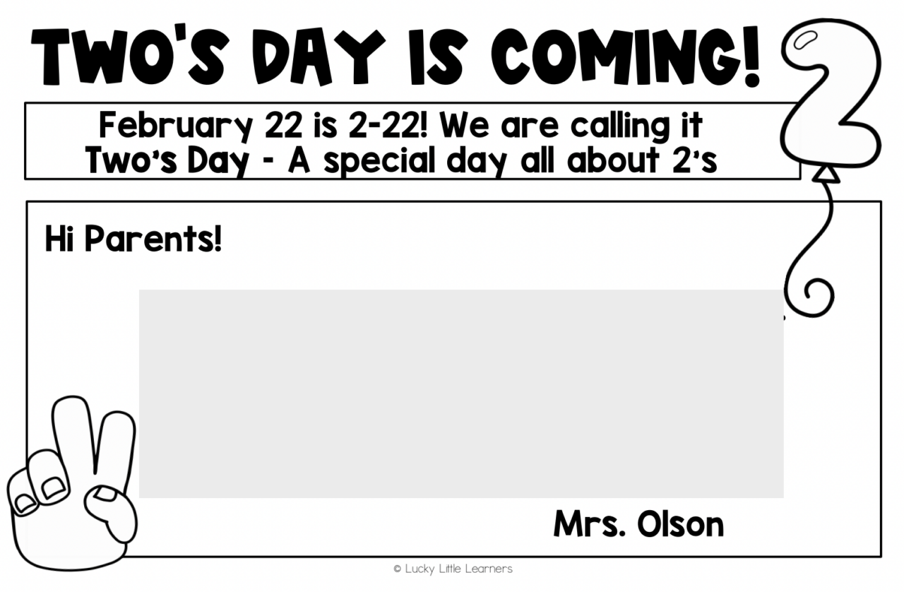 Two's Day Teacher Favorites & Freebies - Lucky Little Learners