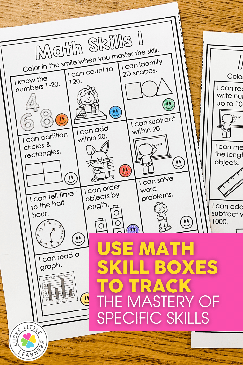 Student Data Tracking Booklets for Math & Literacy - Lucky Little Learners
