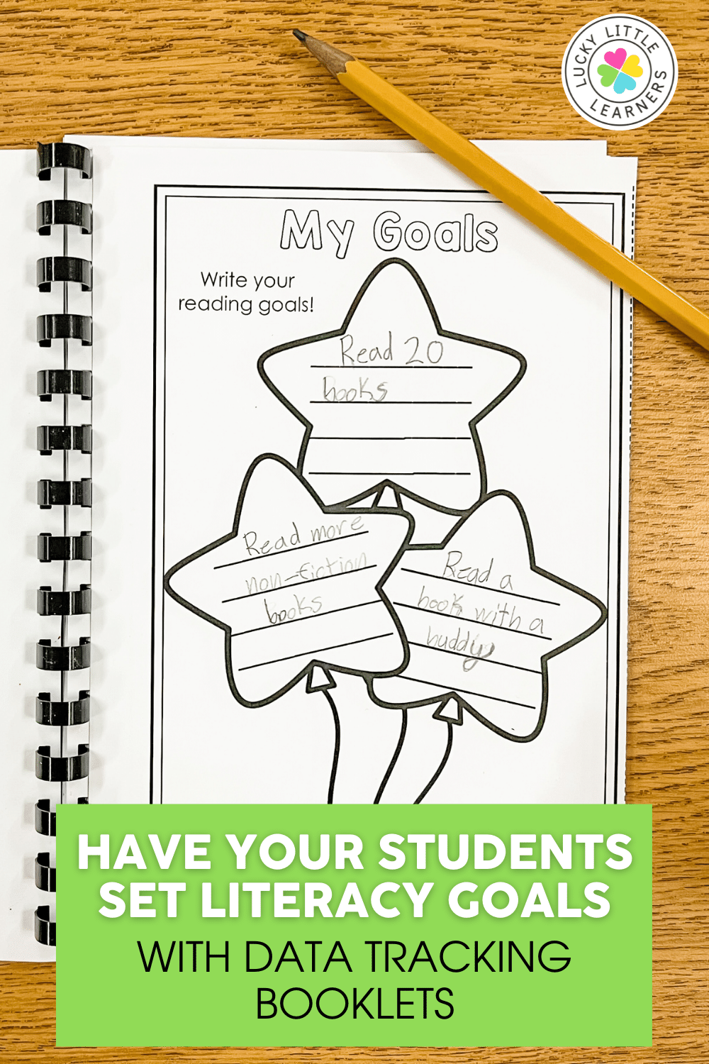 Student Data Tracking Booklets for Math & Literacy - Lucky Little Learners