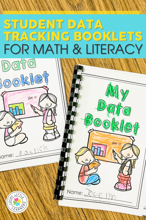 Student Data Tracking Booklets for Math & Literacy - Lucky Little Learners