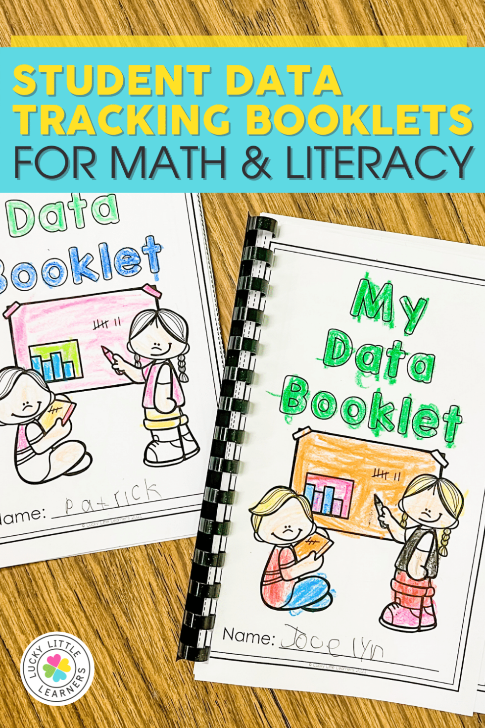 Student Data Tracking Booklets for Math & Literacy - Lucky Little Learners