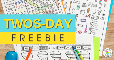 Two's Day Teacher Favorites & Freebies - Lucky Little Learners