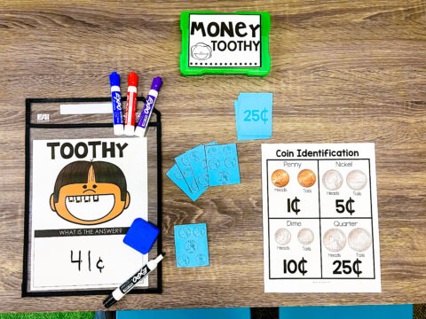 Free Math Toothy Game: Counting Money - Lucky Little Learners