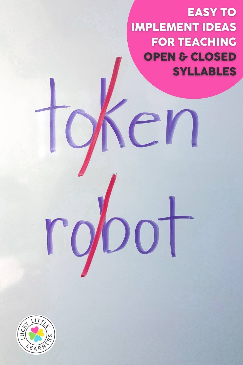 How to Introduce the 6 Syllable Types - Lucky Little Learners