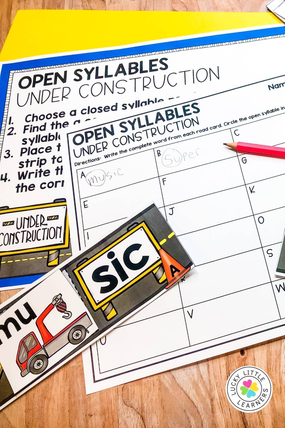 How to Introduce the 6 Syllable Types - Lucky Little Learners