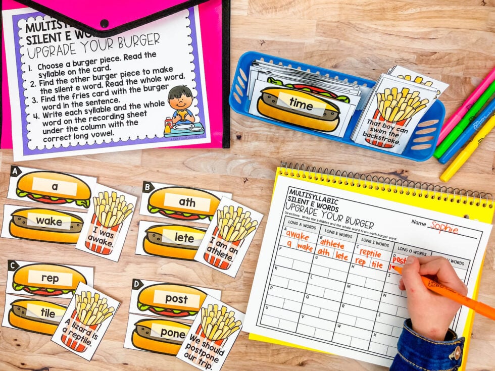 How to Introduce the 6 Syllable Types - Lucky Little Learners