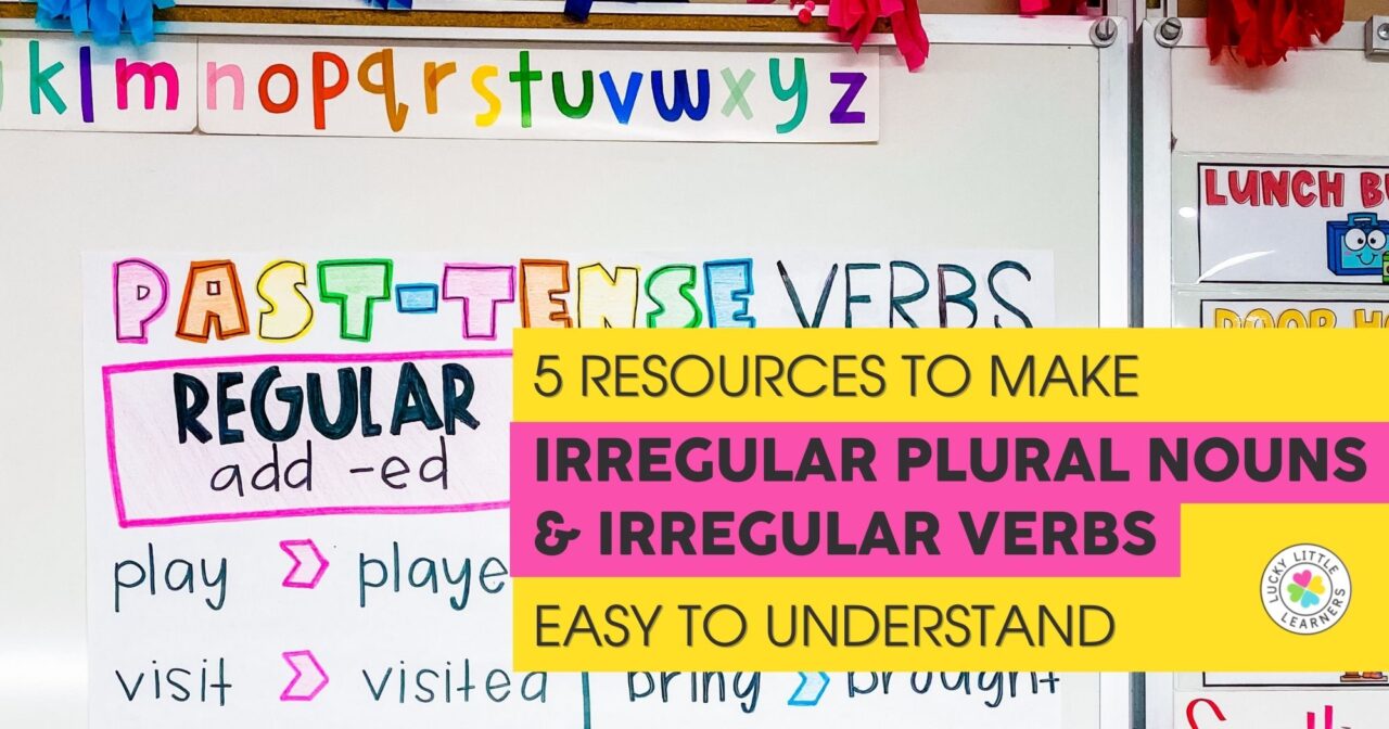 5 Resources for Teaching Irregular Plural Nouns & Irregular Verbs ...