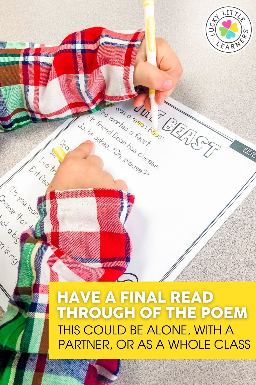 A Weekly Routine to Build Fluency Using Phonics Poems - Lucky Little ...