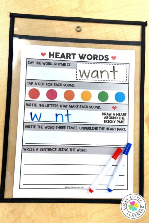 How to Teach Heart Words - Lucky Little Learners