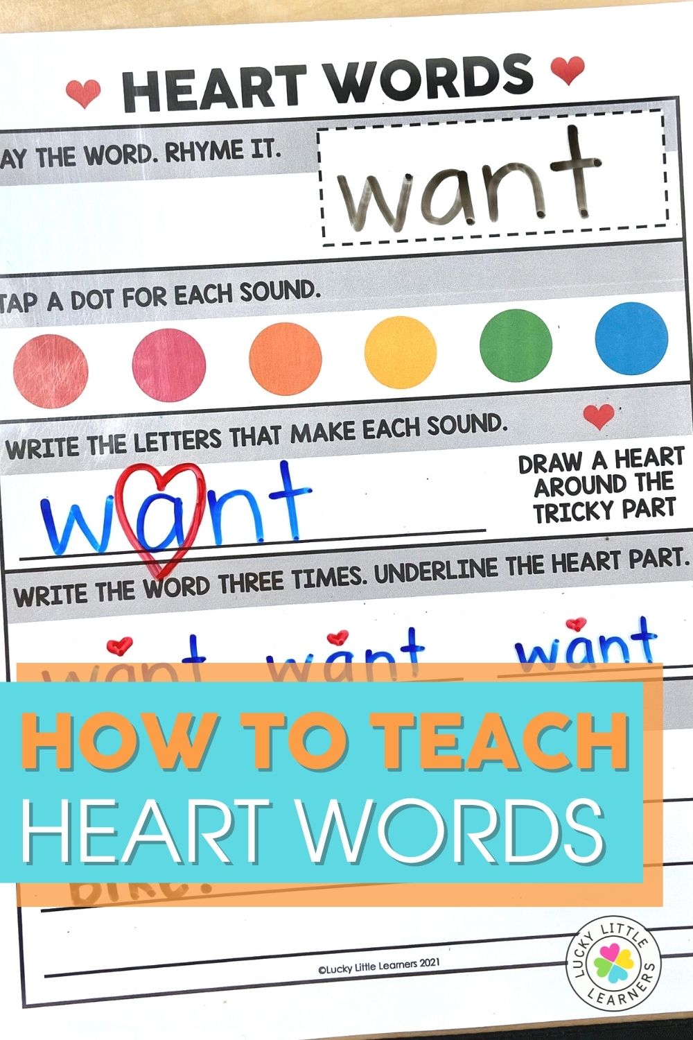 How to Teach Heart Words - Lucky Little Learners
