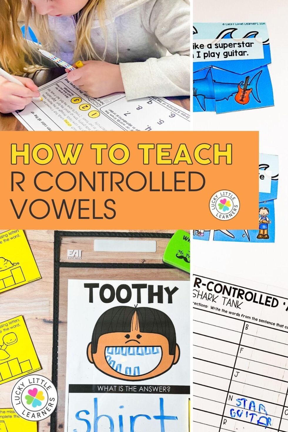 How to Teach R Controlled Vowels - Lucky Little Learners