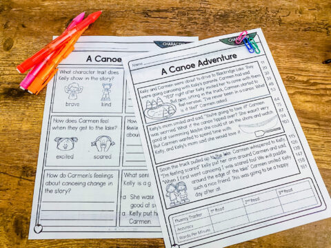 Characters in Fiction Responding to a Challenge - Lucky Little Learners