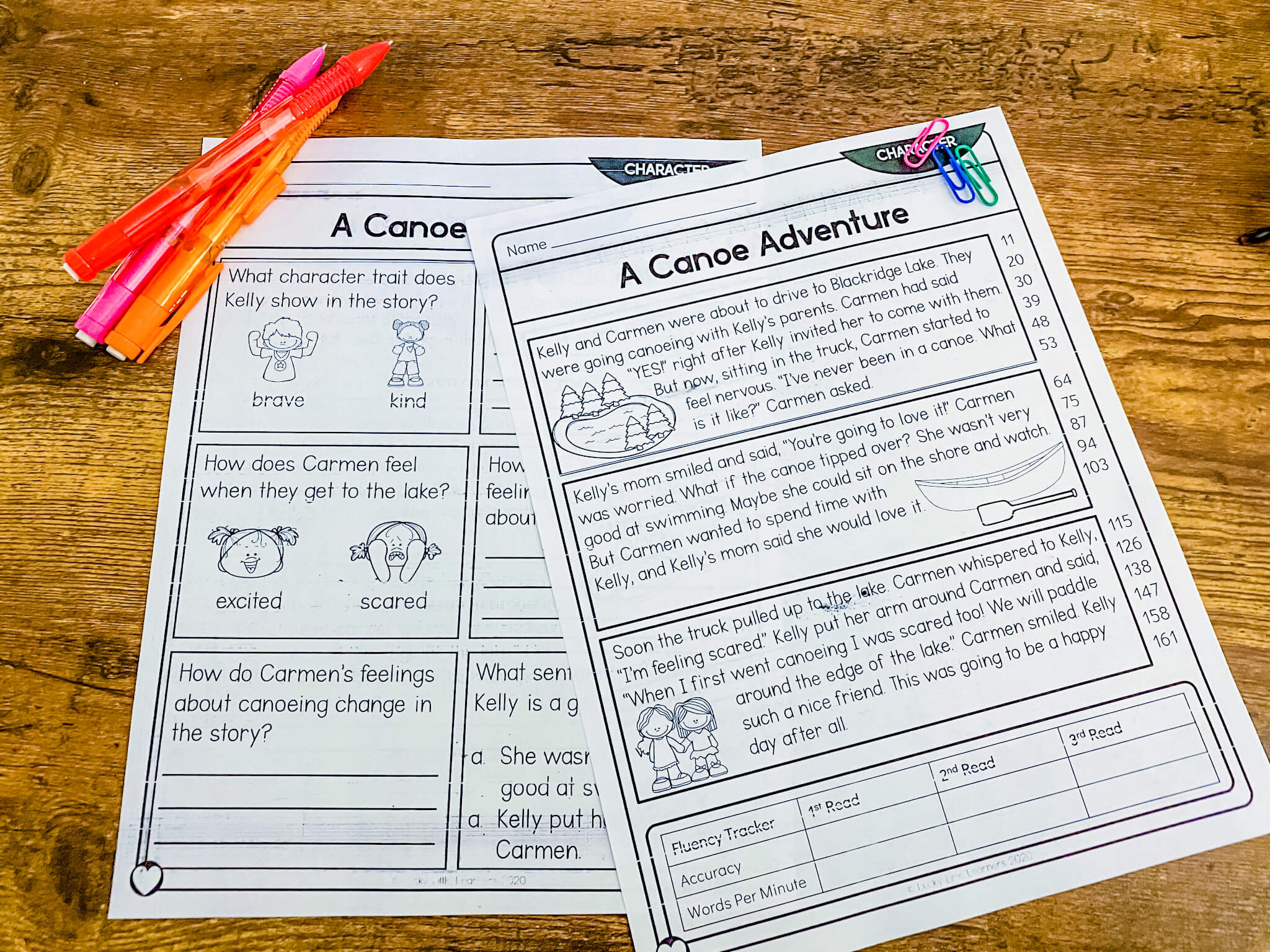 Characters in Fiction Responding to a Challenge - Lucky Little Learners