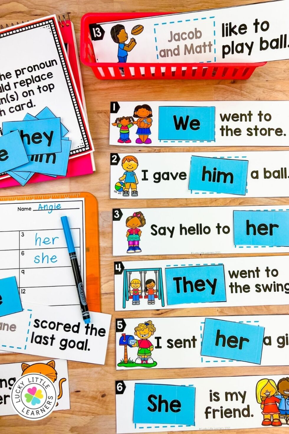 Teaching Pronouns in 2nd Grade - Lucky Little Learners