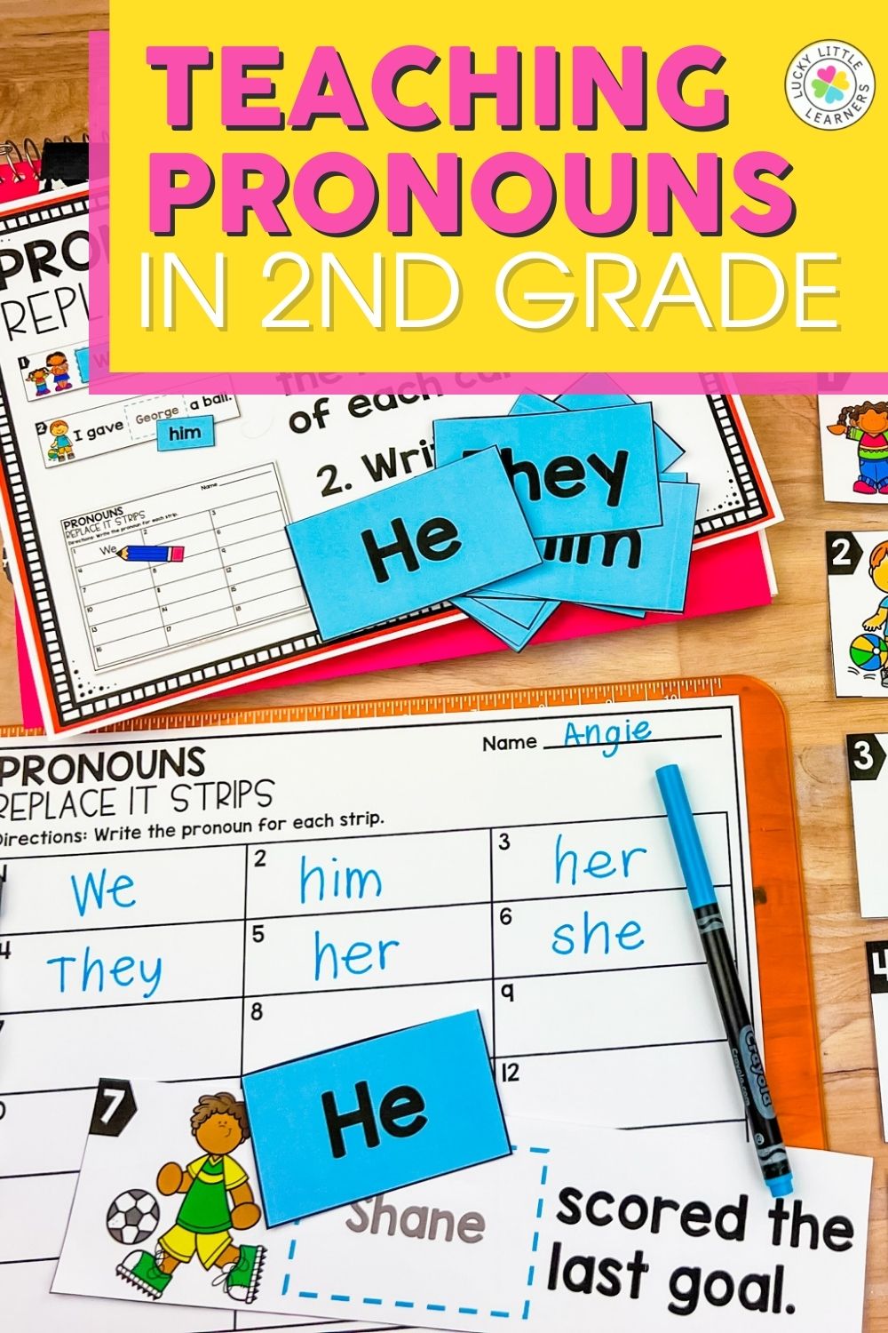 Teaching Pronouns in 2nd Grade - Lucky Little Learners