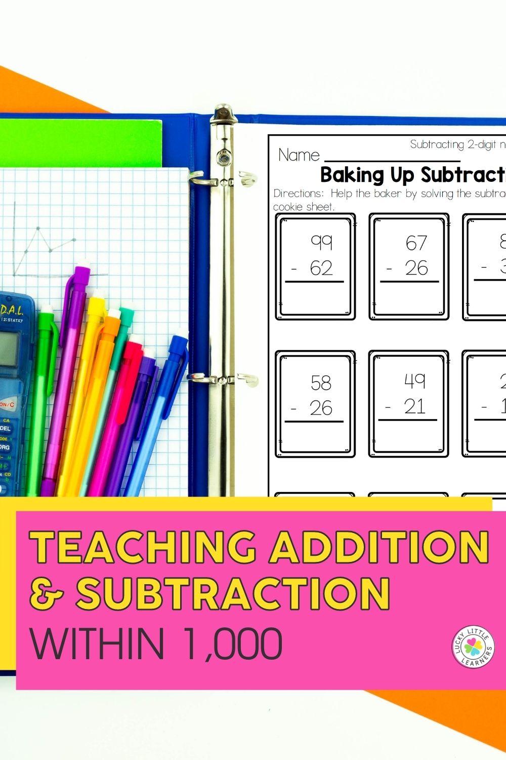 Teaching Addition & Subtraction Within 1,000 - Lucky Little Learners