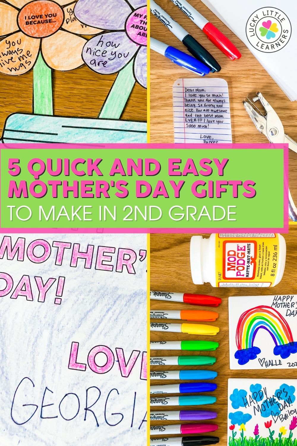5 Easy Mother's Day Gifts to Make With 1st & 2nd Graders - Lucky Little ...
