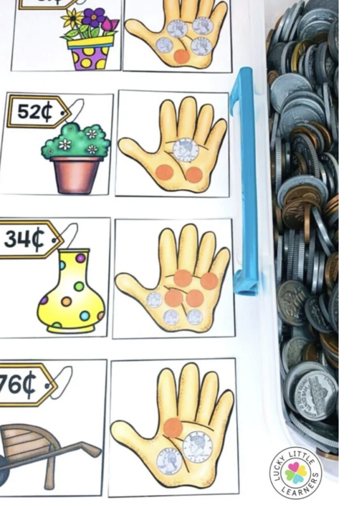 Spring Math Centers for 1st and 2nd grade - Lucky Little Learners