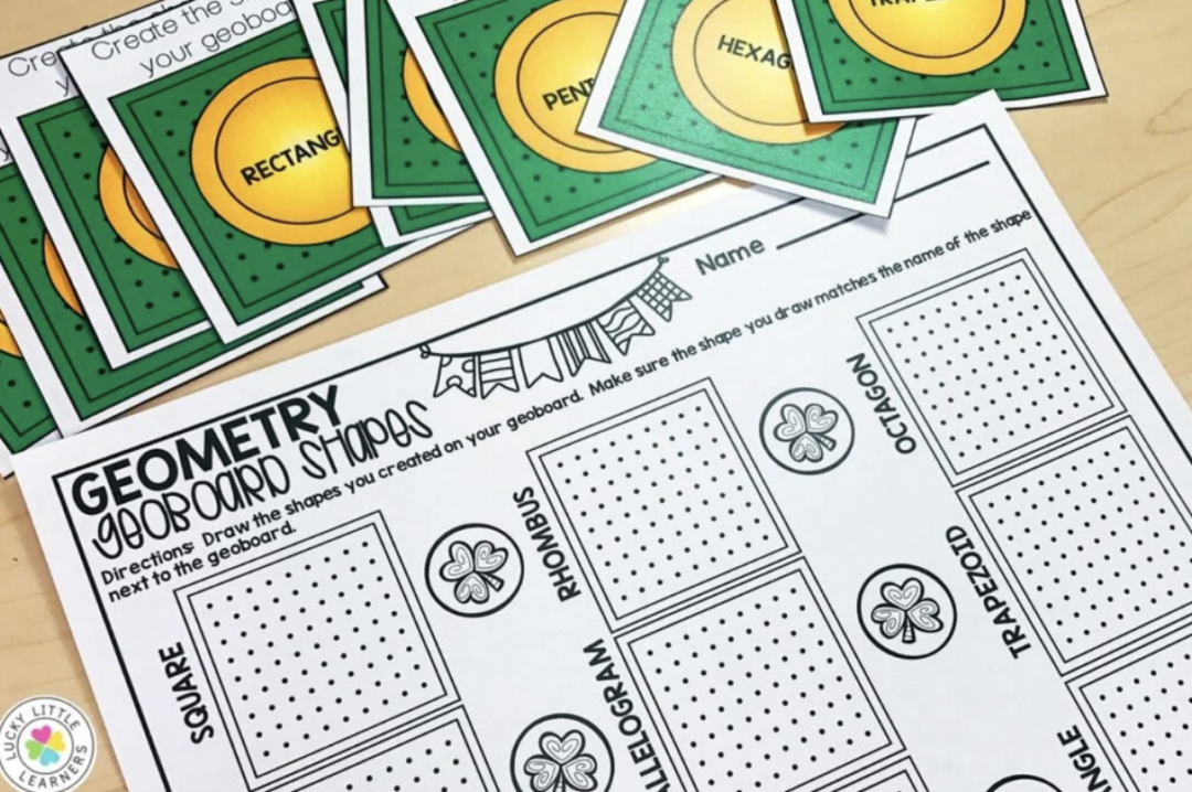 Spring Math Centers for 1st and 2nd grade - Lucky Little Learners