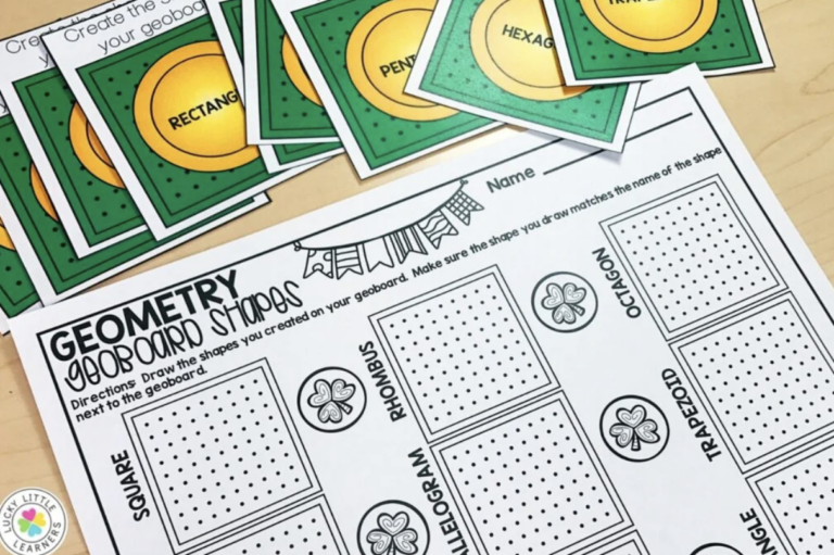 Spring Math Centers for 1st and 2nd grade - Lucky Little Learners