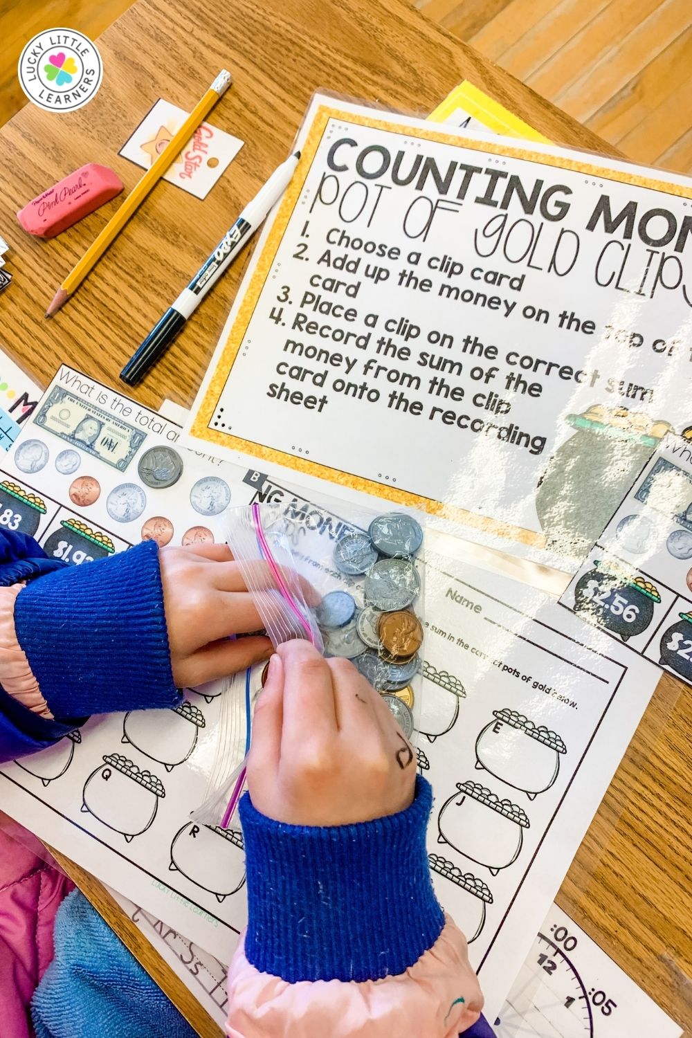 Spring Math Centers for 1st and 2nd grade - Lucky Little Learners