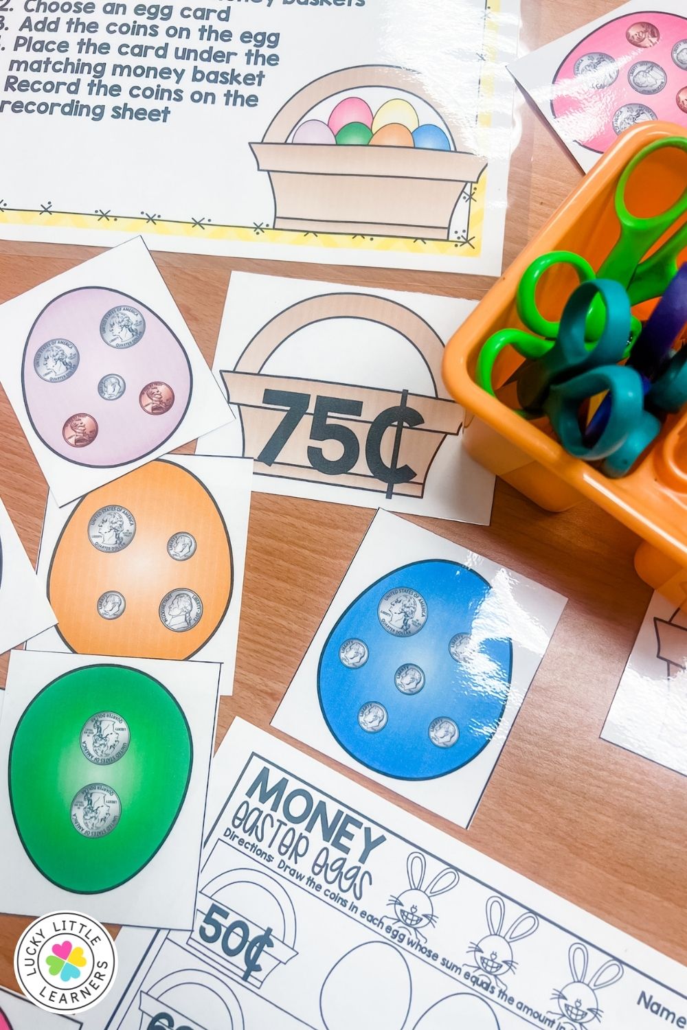 Spring Math Centers for 1st and 2nd grade - Lucky Little Learners