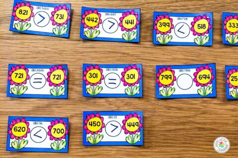 Spring Math Centers for 1st and 2nd grade - Lucky Little Learners