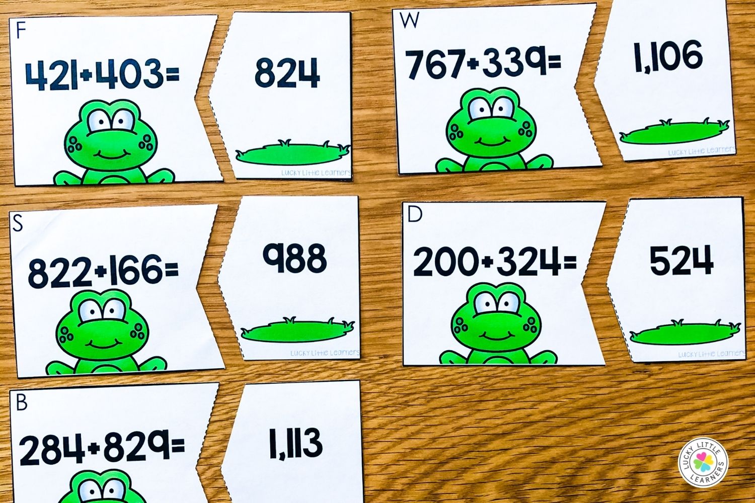 Spring Math Centers for 1st and 2nd grade - Lucky Little Learners