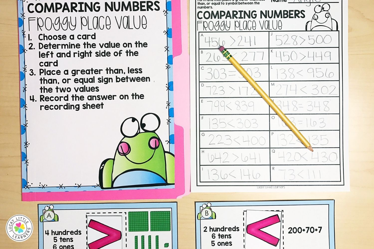 Spring Math Centers for 1st and 2nd grade - Lucky Little Learners